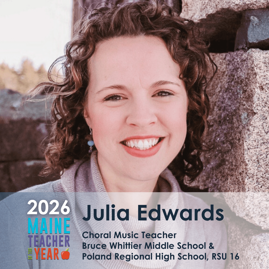 MEDIA RELEASE: RSU 16 Choral Music Teacher Julia Edwards Named 2026 ...