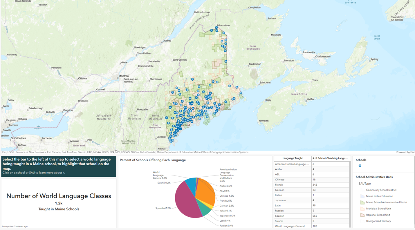 Maine DOE Launches GIS World Language Educator Map to Support Expansion ...