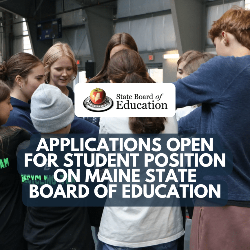 MEDIA RELEASE: Applications Open for Student Position on Maine State ...